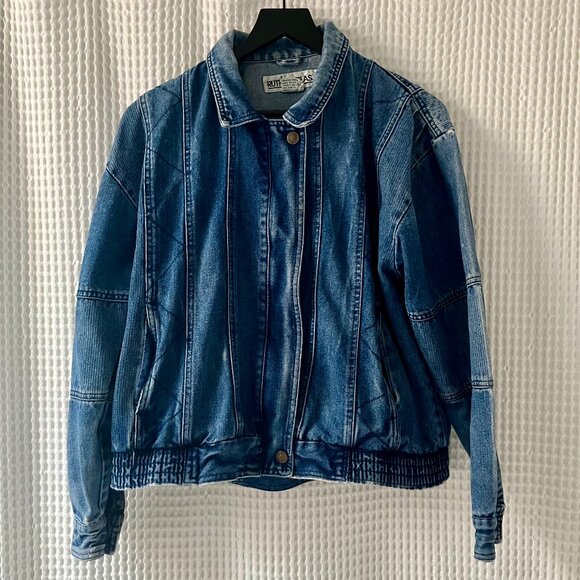 Ruth Douglas | Jackets & Coats | Vintage Ruth Douglas Denim Bomber ...